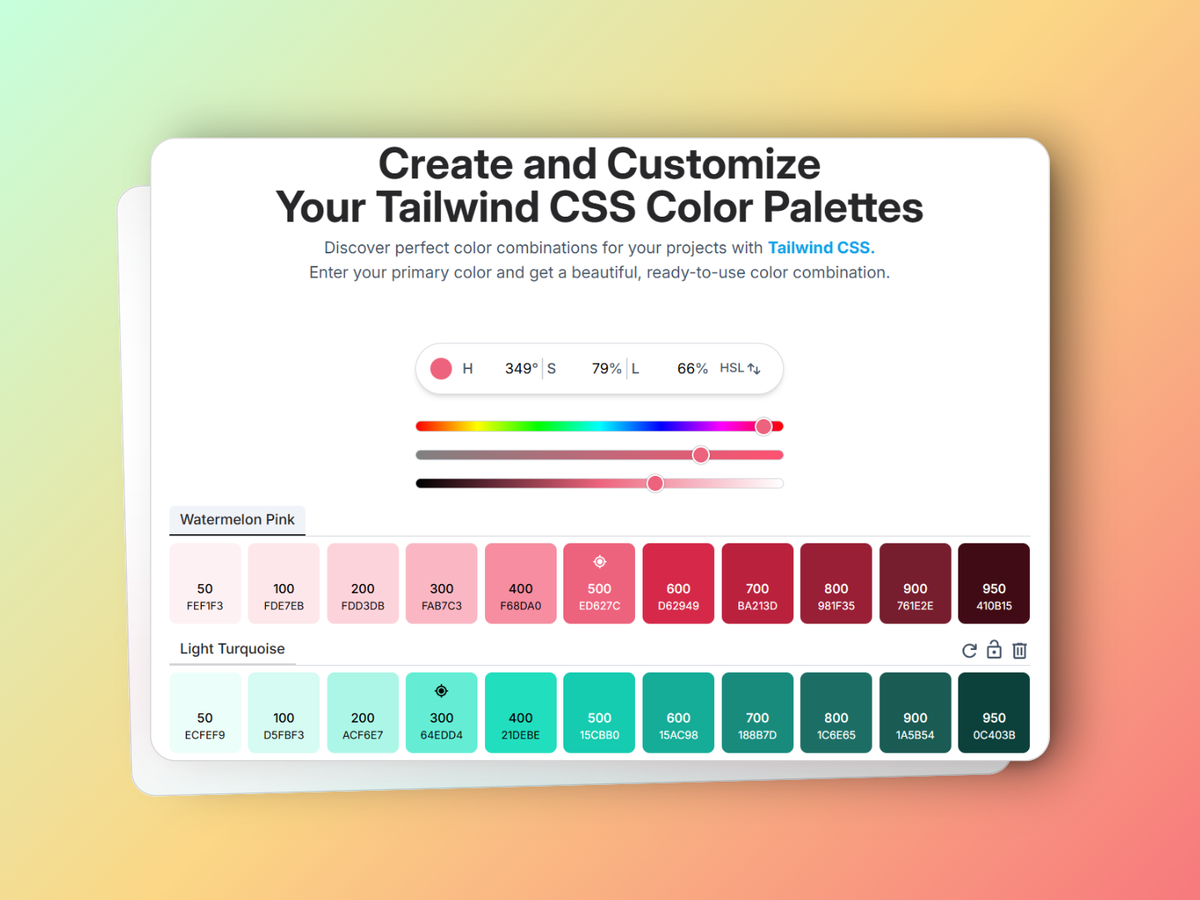 Tailwind Palette - Build Your Tailwind CSS Color Palettes Tailwind Palette - Build Your Tailwind CSS Color Palettes